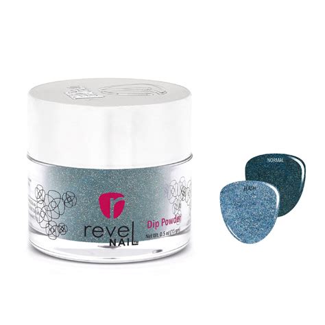 D1090 Regal Cobalt Blue Glitter Dip Powder Revel Nail