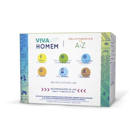 Vivavit Homem Polivitamínico De A A Z Em Promoção Na Americanas