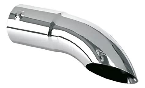 Ponteira Escapamento Cromada 4 Polegadas Curva 38cm Parcelamento Sem