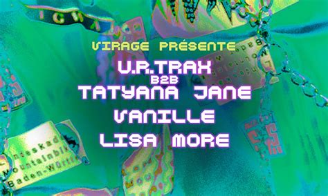 Virage Présente U R Trax B2b Tatyana Jane Vanille Bilhetes A Partir