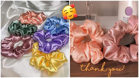 Making Scrunchies For My Small Business 💞 Youtube