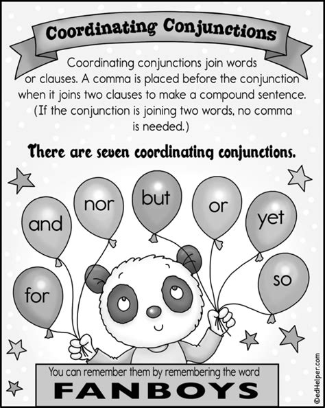 Tie It Together The Magnificent 7 Conjunctions Poster And Reference