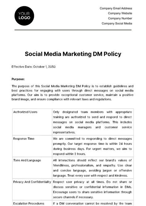 Free Blank Policy Review Template To Edit Online