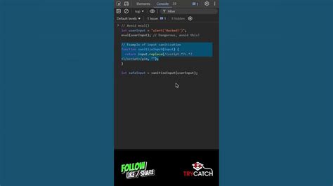 Day 70 Javascript Javascript Websecurity Securitybestpractices