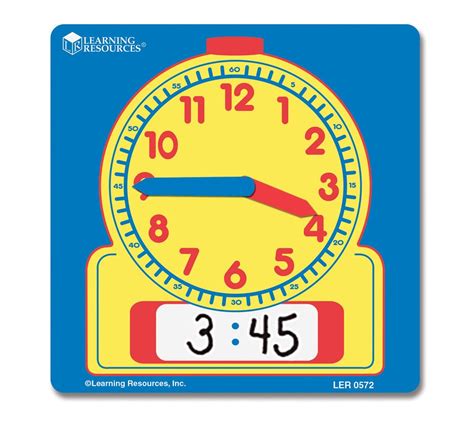 Learning Resources Wipe Clean Clock Set Wordunited