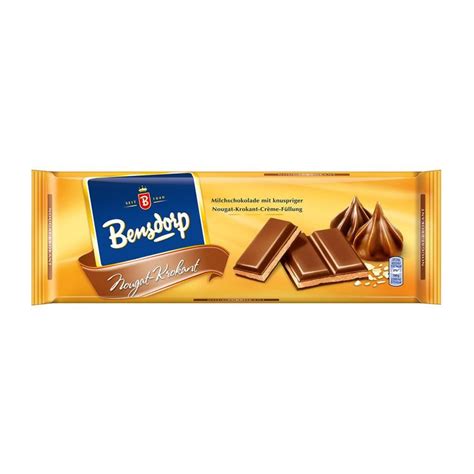 Bensdorp Nougat Krokant Chocolate Candy Bar Food