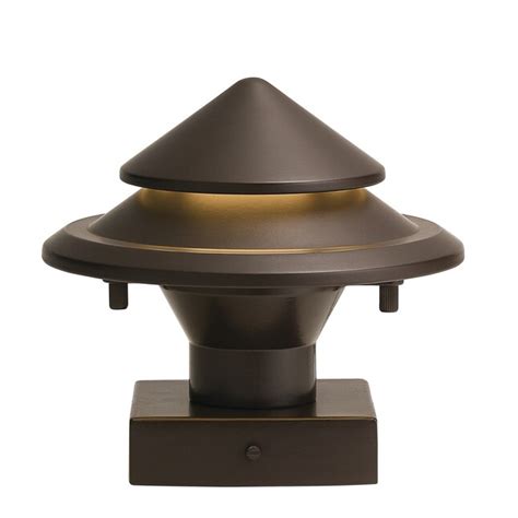 Kichler 4 In X 4 In 250 Lumen 3 Watt Olde Bronze Low Voltage Hardwired