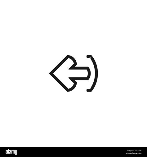 Exit Or Logout Log Off Icon Isolated On White Black Line Rounded Right Arrow With Bracket