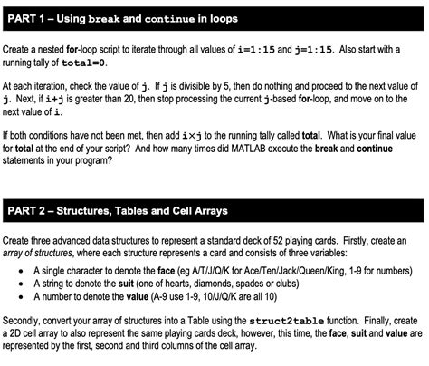 Solved Part 1 Using Break And Continue In Loops Create A