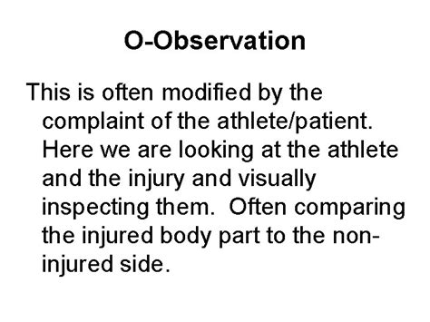 Hops Evaluation Procedures For Athletic Injuries H History