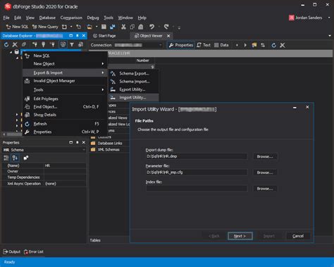 Using Oracle Export And Import Utility