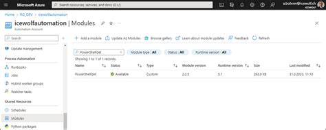 Update Microsoftgraph Modules On Azure Automation With Managed
