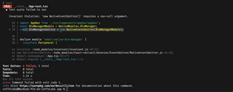 Javascript Issues With Yarn Test Using React Native Ble Manager Stack Overflow