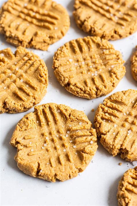 Healthy Peanut Butter Cookies Only 4 Ingredients
