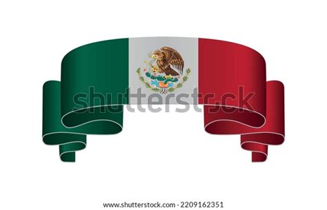 Vector Ribbon Flag Mexico Stock Vector Royalty Free 2209162351