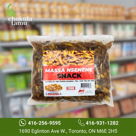 Grasshoppers Nsenene Massa 200g Chakula Tamu