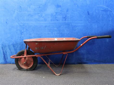Lot Red Wheelbarrow