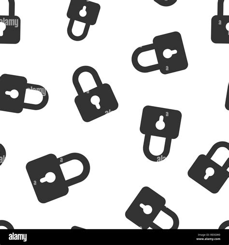 Padlock Icon Seamless Pattern Background Business Concept Vector Illustration Lock Unlock