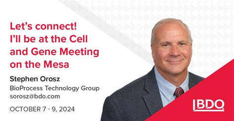 If Youll Be At The Cell And Gene Meeting On The Mesa Next Week Be