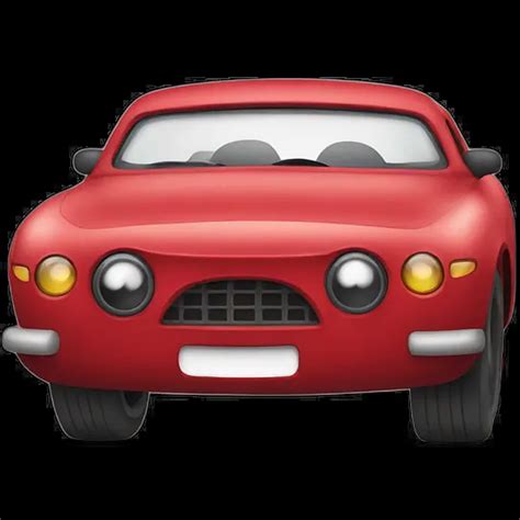 Car Red With Big Eyes Emoji Ai Emoji Generator