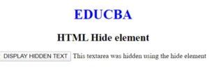 HTML Hide Element Usage Of Hidden Attribute With Examples