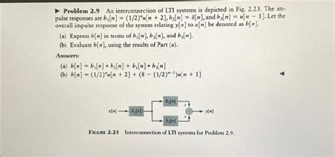 solved problem 2 9 an interconnection of lti systems is