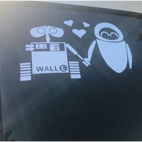 Wall E And Eve Car Decal Etsy