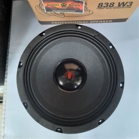 Jual Speaker 8 Inch Black Spider 838 W3 Mid Bass Full Range 500 Watt