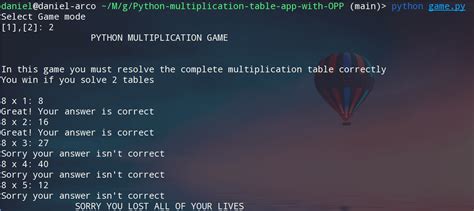 Construire Une Application De Table De Multiplication Python Avec Oop
