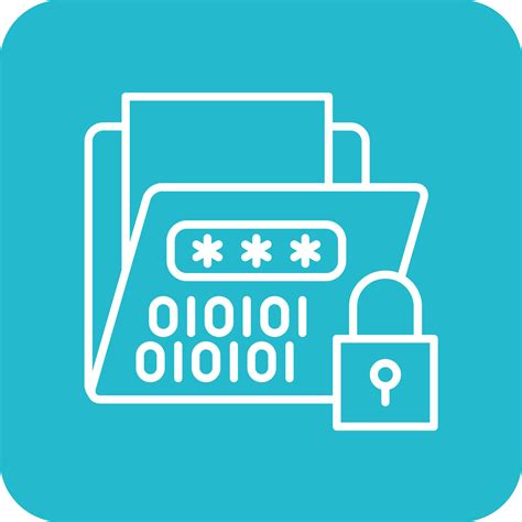 Encryption Line Round Corner Background Icons 14641143 Vector Art At Vecteezy