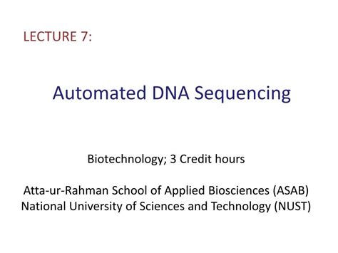 Ppt Automated Dna Sequencing Powerpoint Presentation Free Download