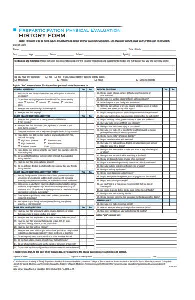 Free 50 Participation Forms In Pdf Ms Word