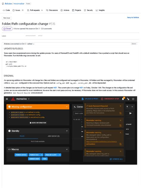 Moonraker File Folder Path Fix Issue 516 Arksine Moonraker Github Download Free Pdf Sudo