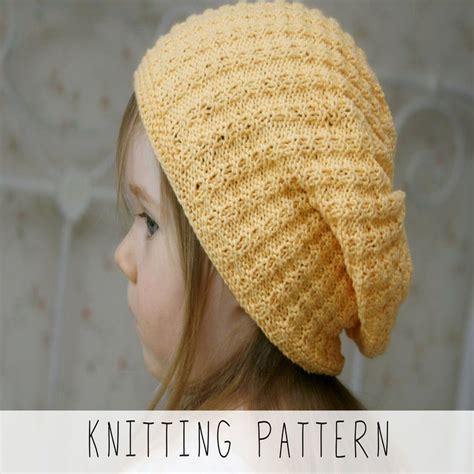 Knitting Pattern Basic Slouch X Easy Slouch Hat Knit Pattern Inspire Uplift