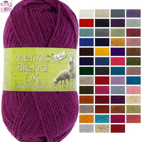 King Cole Merino Blend Dk 50g Knitting Yarn Crochet 100 Merino Wool