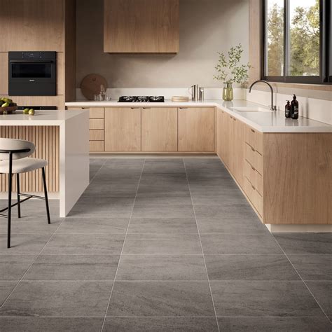 Summit Creek Ii Porcelain Tile Grey Kitchen Tiles Grey Tile Kitchen Floor Porcelain Tile