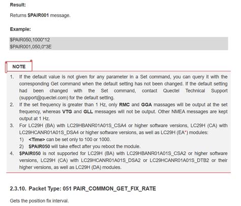 LC H Update Rates GNSS Module Quectel Forums
