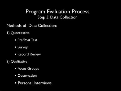 Program Evaluation Ppt