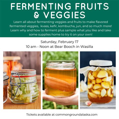 Kimchi Kombucha And Kefir Fermenting Basics Common Ground Alaska
