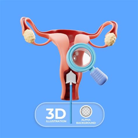 Pap Smear Check 3d Illustration Free Psd