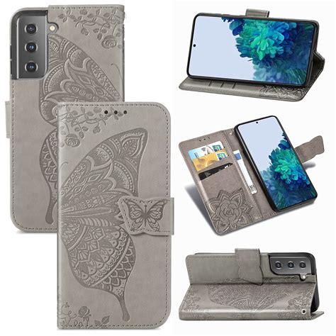 Samsung Galaxy S22 5g Case Dteck Pu Leather Butterfly Embossed Design