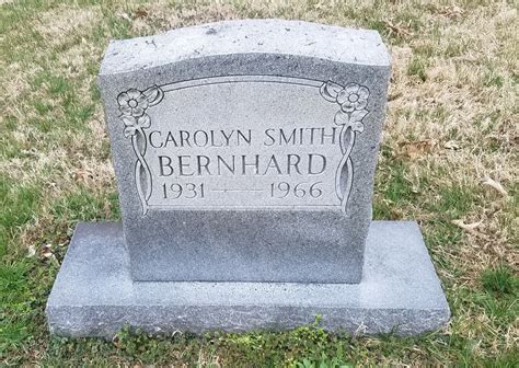 Carolyn Jane Smith Bernhard 1931 1966 Find A Grave Memorial