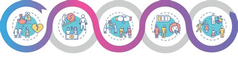 Divorce Reasons Vector Infographic Template Conflict Chart Instructions