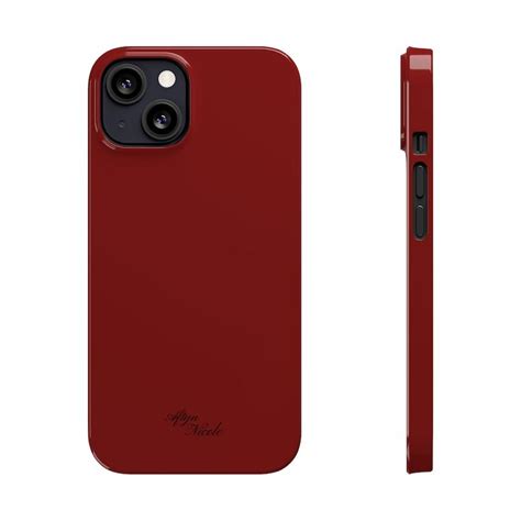 Cherry Red Iphone Case Slim Design Premium Finish Wireless Charging