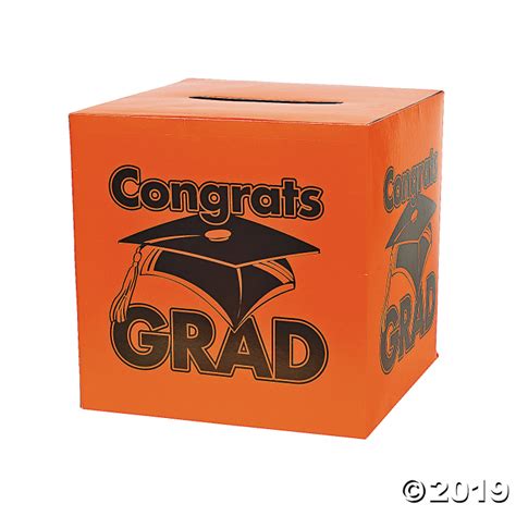 Congrats Grad Orange Card Box