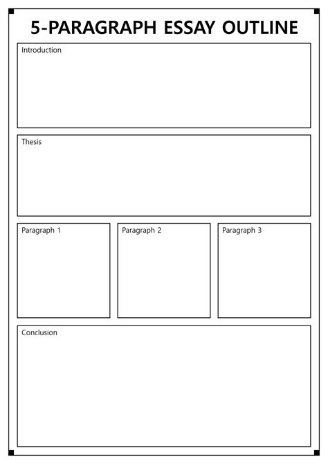 Paragraph Outline Template