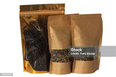 갈색 크래프트 종이 파우치 가방 전면 보기 흰색 배경에 격리 식품 및 상품 템플릿 모형포장 가방에 대한 스톡 사진 및 기타 이미지 Istock