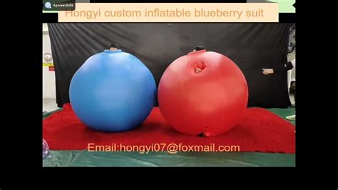 Hongyi Custom Inflatable Blueberry Suit Bondage Ball Suit Youtube