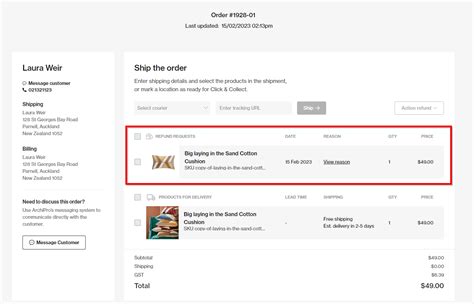 Anz Market Only Refunding An Order