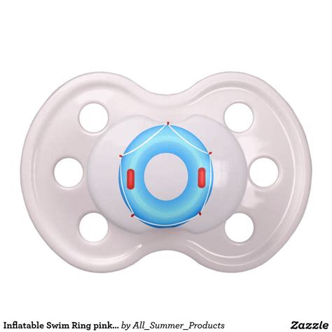 Inflatable Swim Ring Pink Booginhead® Pacifier Booginhead Pacifier